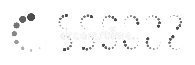 Circular Loading Buffering Icons Vector Stock Illustration ... Circular Loading Buffering Icons Vector Stock Illustration ...