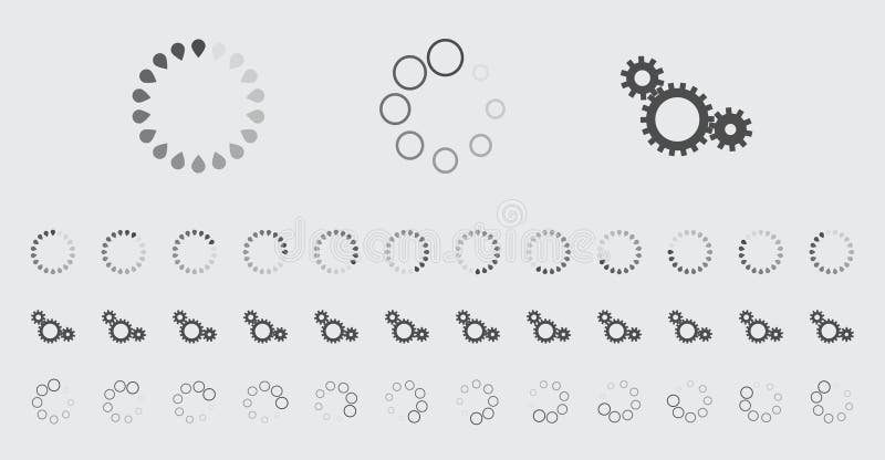 Circular Loading Buffering Icons Vector Set Stock Vector - Illustration ... Circular Loading Buffering Icons Vector Set Stock Vector - Illustration ...