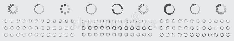 Circular Loading Buffering Icons Vector Set Stock Illustration ... Circular Loading Buffering Icons Vector Set Stock Illustration ...