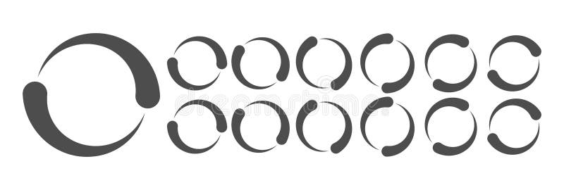 Circular Loading Buffering Icons Vector Stock Vector - Illustration of ...