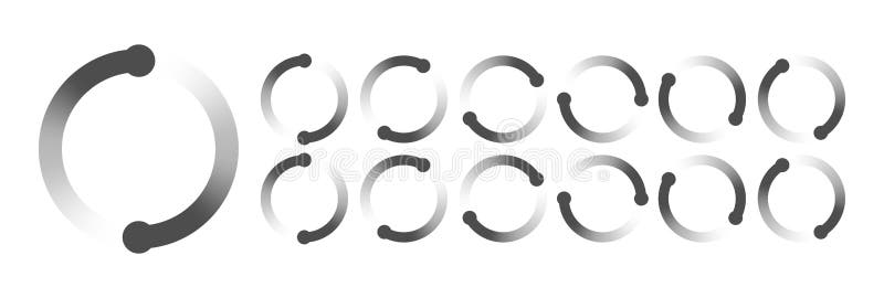 Circular Loading Buffering Icons Vector Stock Vector - Illustration of ...