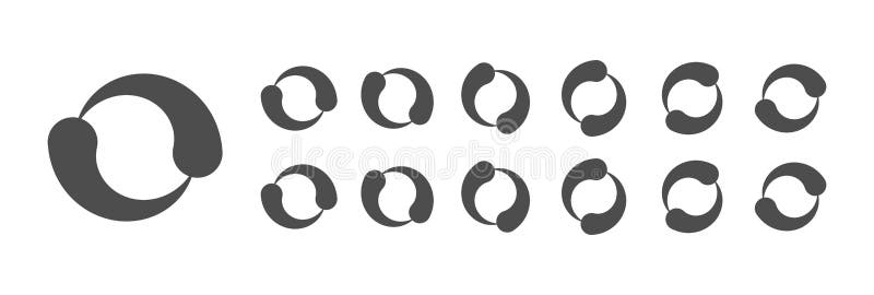 Circular Loading Buffering Icons Vector Stock Vector - Illustration of ...