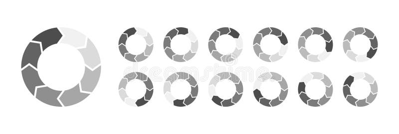 Circular Loading Buffering Icons Vector Stock Illustration ...