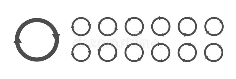 Circular Loading Buffering Icons Vector Stock Vector - Illustration of ...