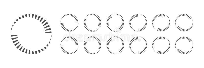 Circular Loading Buffering Icons Vector Stock Vector - Illustration of ...