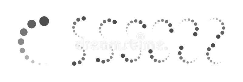 Circular Loading Buffering Icons Vector Stock Vector - Illustration of ...