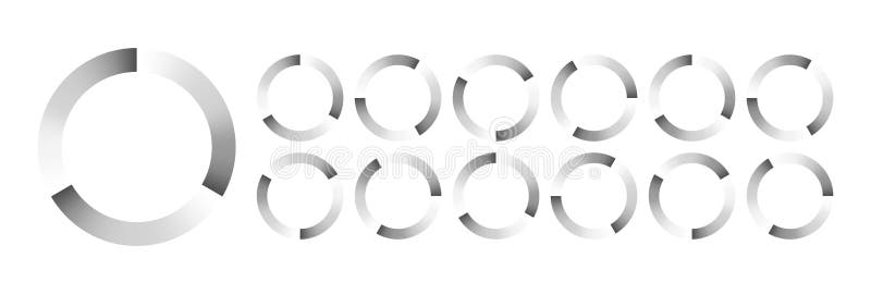 Circular Loading Buffering Icons Vector Stock Vector - Illustration of ...