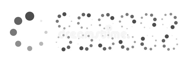 Circular Loading Buffering Icons Vector Stock Vector - Illustration of ...