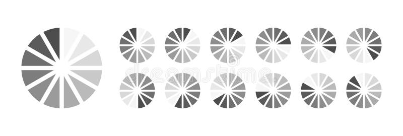 Circular Loading Buffering Icons Vector Stock Vector - Illustration of ...