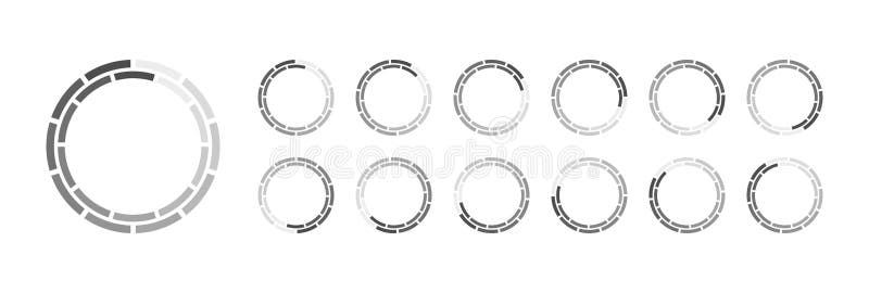 Circular Loading Buffering Icons Vector Stock Vector - Illustration of ...