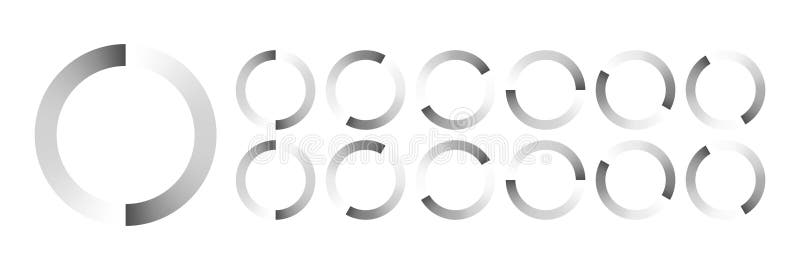 Circular Loading Buffering Icons Vector Stock Vector - Illustration of ...