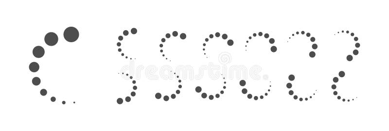 Circular Loading Buffering Icons Vector Video Ready for Animation Gif ...