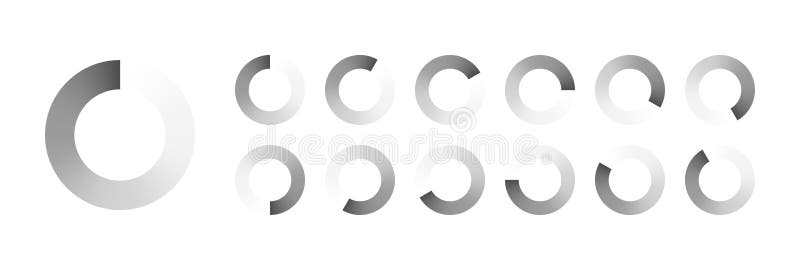 Circular Loading Buffering Icons Vector Video Ready for Animation Gif ...