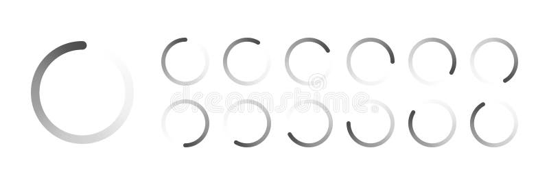 Circular Loading Buffering Icons Vector Stock Vector - Illustration of ...