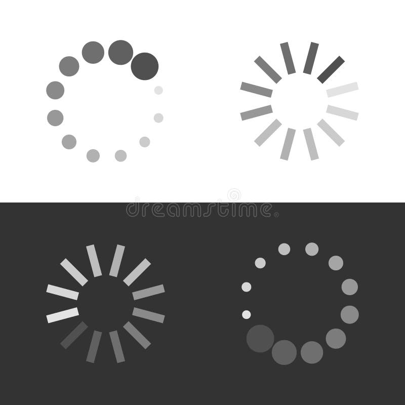 Circular loading sign stock vector. Illustration of process - 76233656