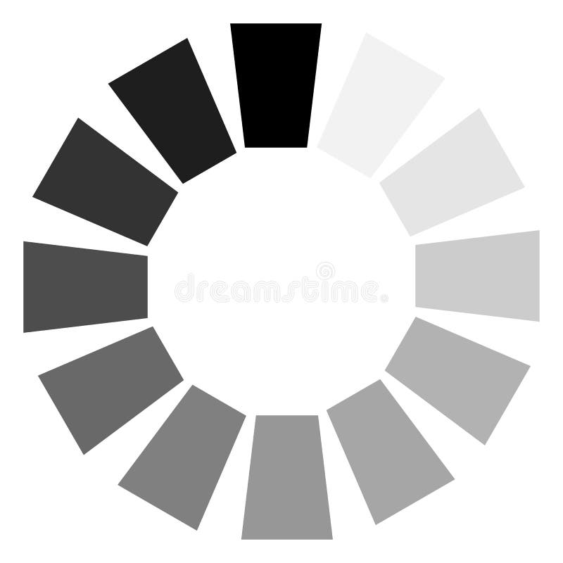 Circular Loading Sign Isolated on White Background, Illustration Stock ...