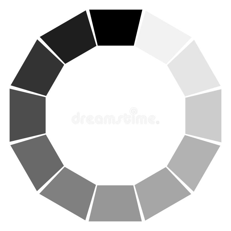 Circular Loading Sign, Isolated on White Background, Illustration ...