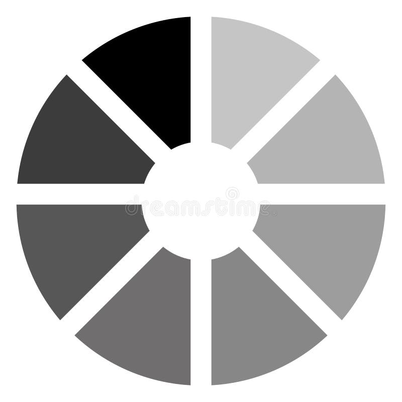 Circular Loading Sign, Isolated on White Background, Illustration ...