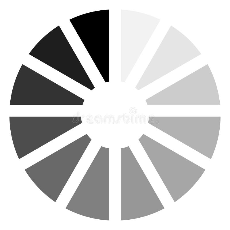 Circular Loading Sign, Isolated on White Background, Illustration ...