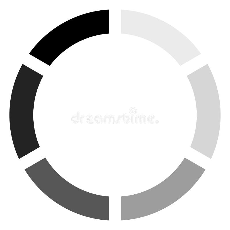 Circular Loading Sign, Isolated on White Background, Illustration ...