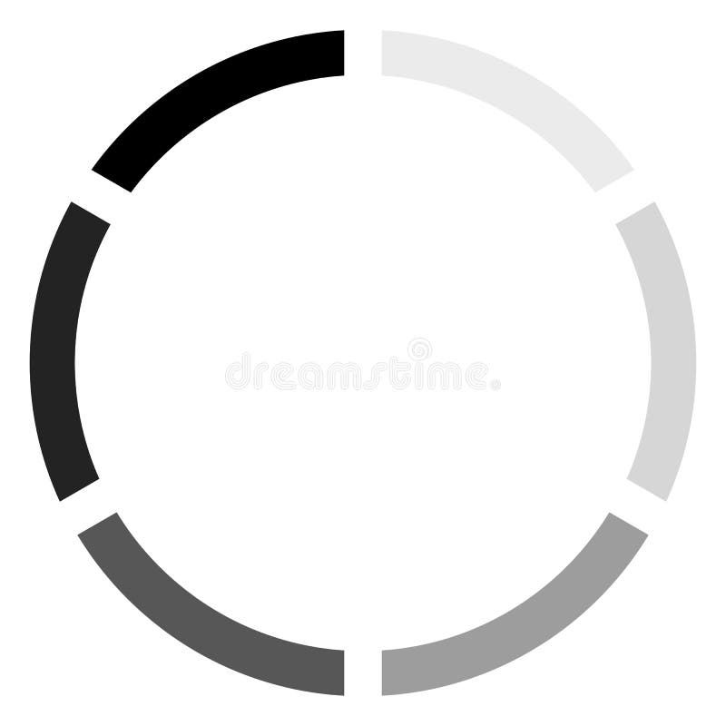 Circular Loading Sign, Isolated on White Background, Illustration ...