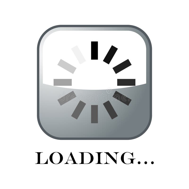 Circular Loading Sign, Isolated on White Background, Vector ... Circular Loading Sign, Isolated on White Background, Vector ...