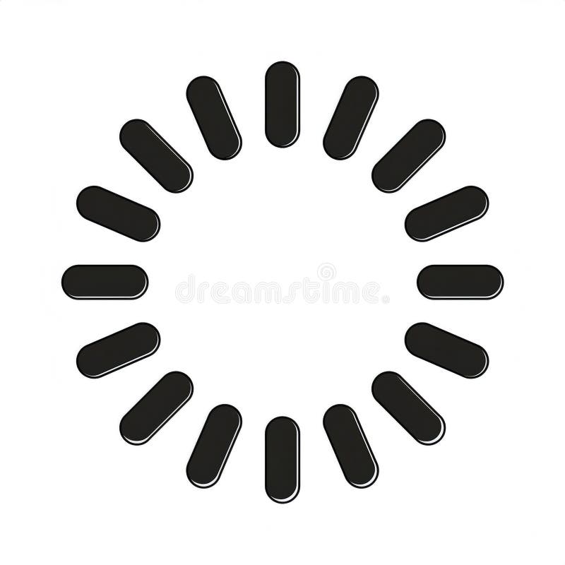 Circular Loading Symbol Represents Ongoing Operation, Buffering or Data ...