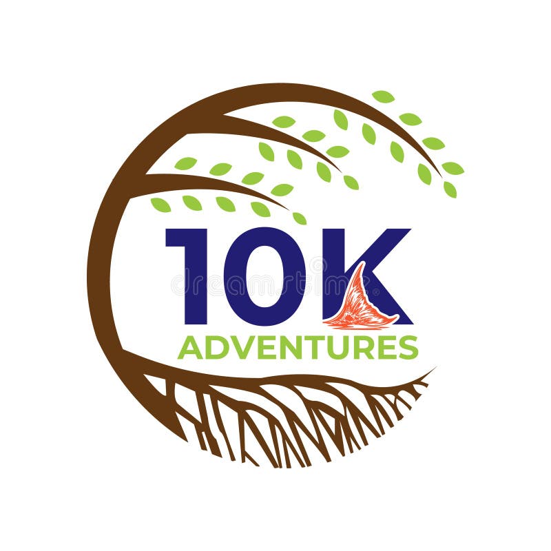 Ten Thousand Adventures Logo Design Featuring Tree Roots and Branches ...