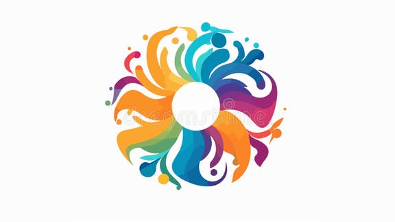 Circular Logo Design with Multiple Human Faces Stock Vector ...