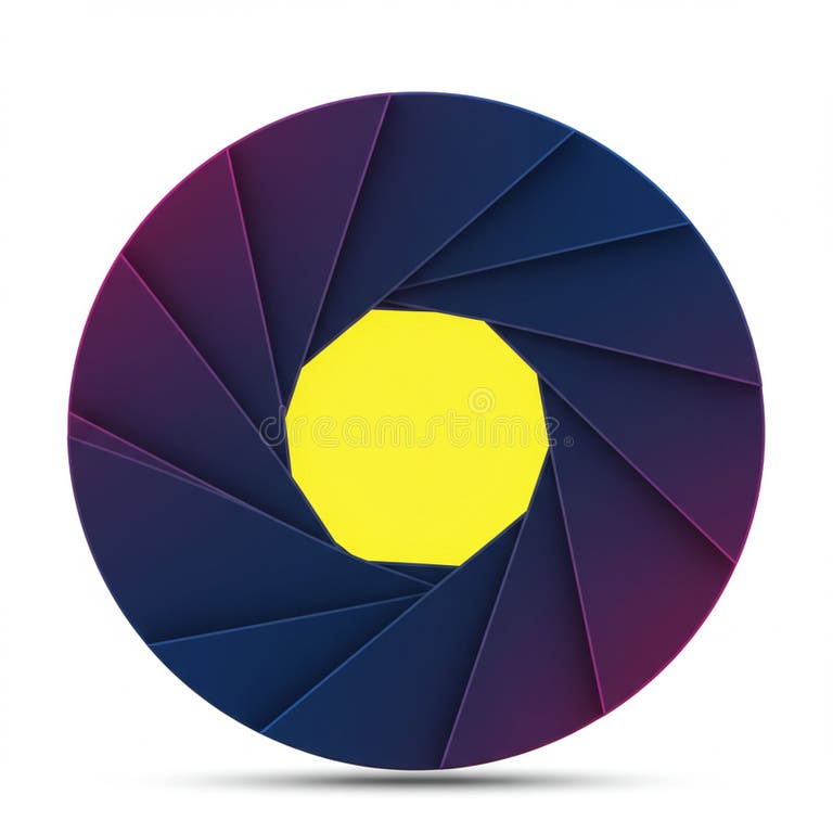 A Circular Logo Features a Central Yellow Hexagon Surrounded by a ...