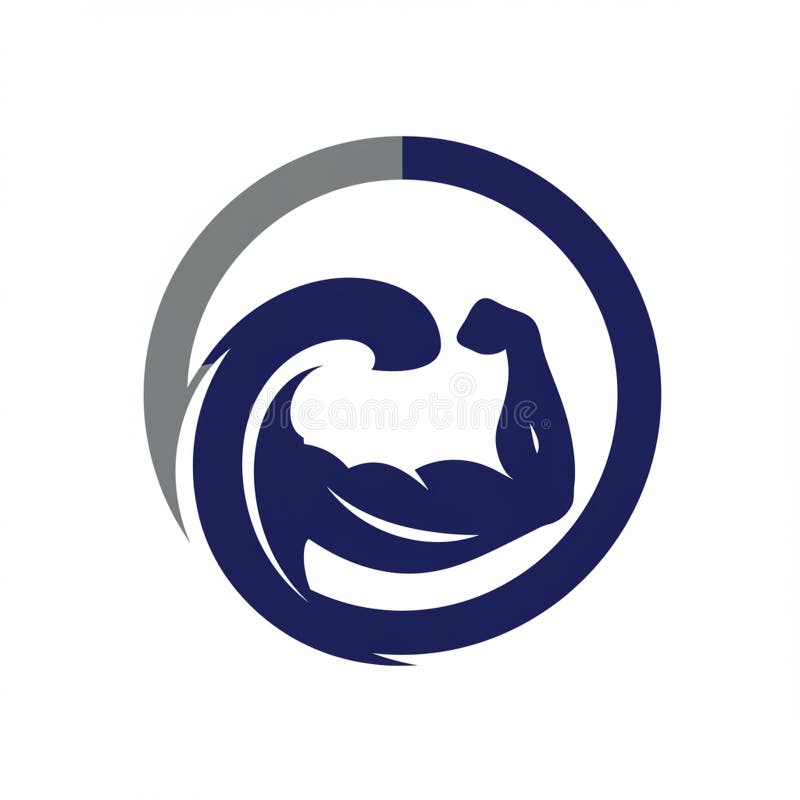 Circular Logo Featuring a Stylized Dark Blue Wave that Morphs into a ...