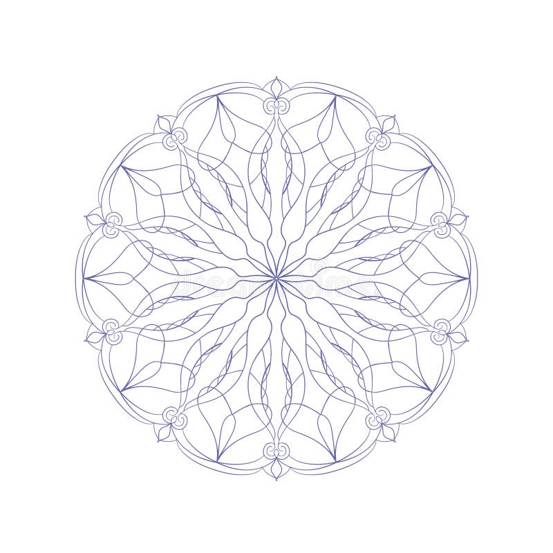 Circular Mandala Pattern. Vector Graphic Design Element. Decorative ...