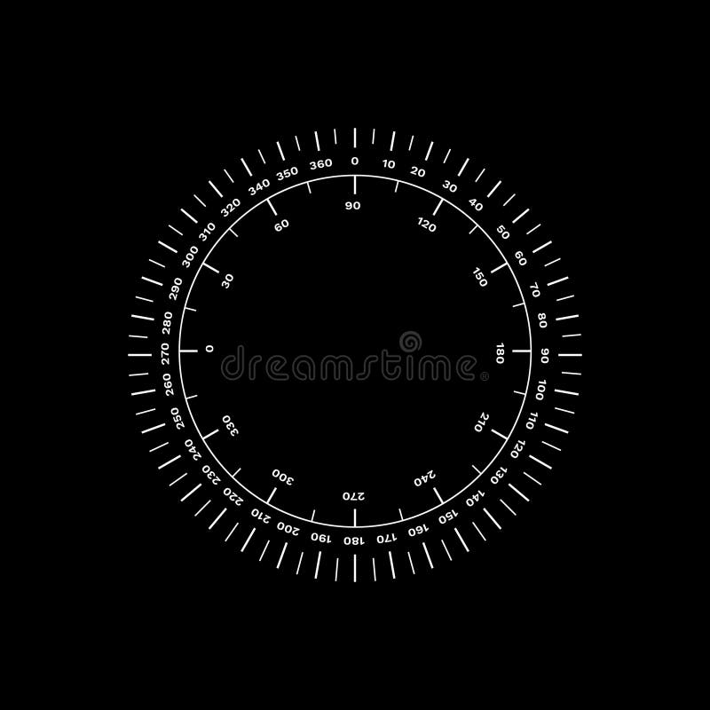 Circular Measuring Scale Stock Illustrations – 257 Circular Measuring ...