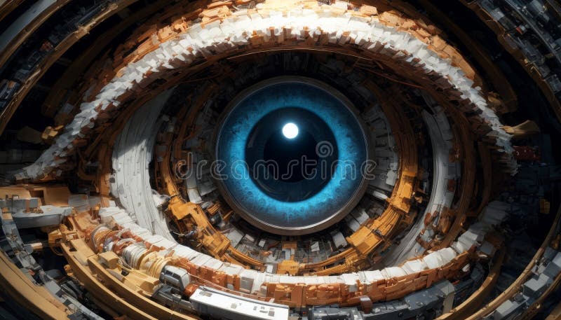 Circular Mechanical Iris stock image. Image of robotic - 312600125