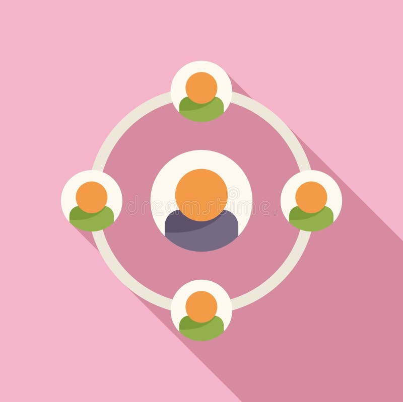 Circular Messaging Icon Flat Vector. Social Media Stock Vector ...