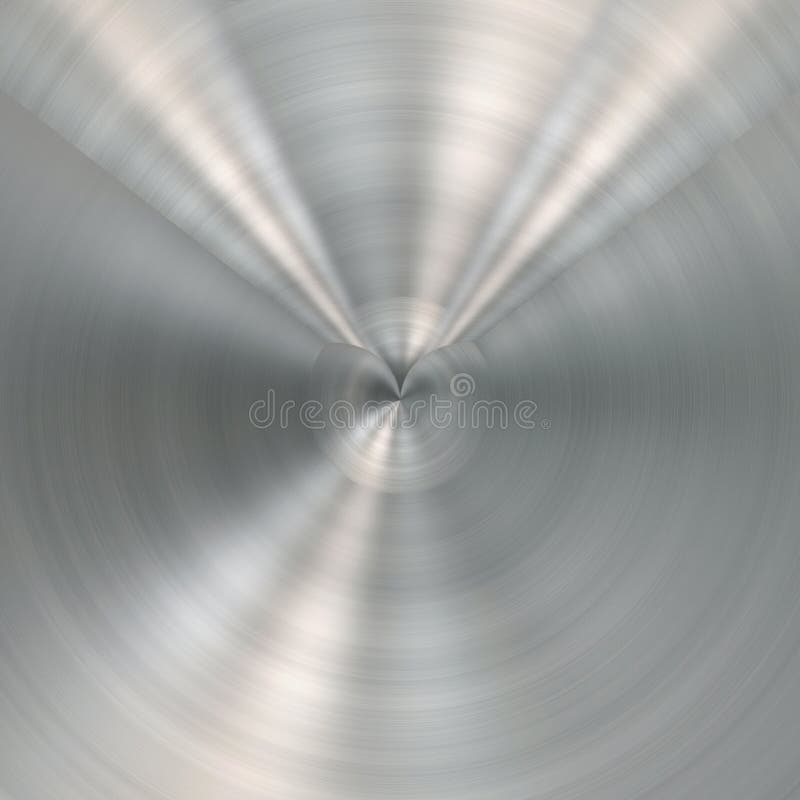 Circular Metal Brushed Texture Stock Illustration - Illustration of ...