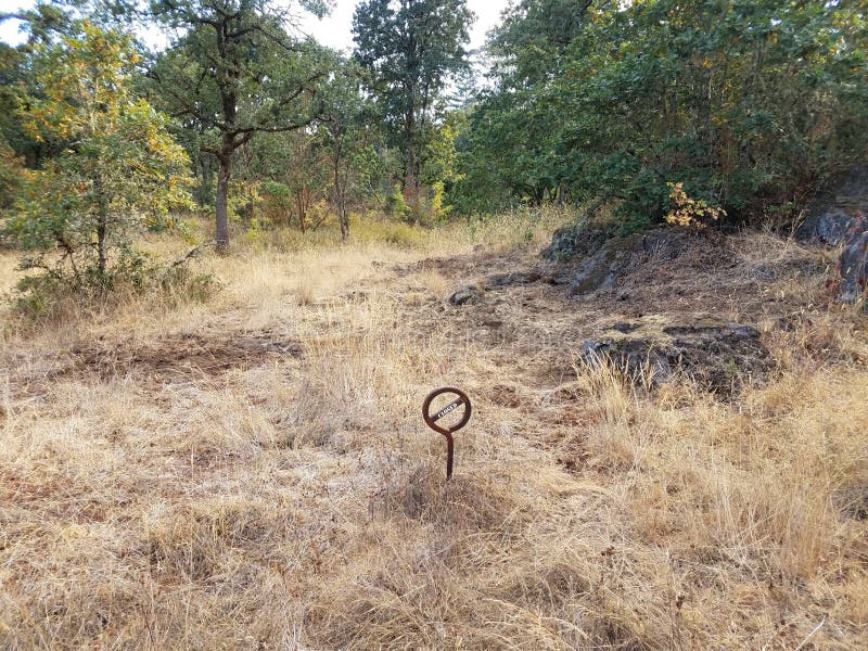 Circular Metal Closed Sign in Brown Grasses Stock Image - Image of ...