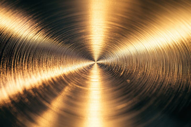 Circular Metal Object Featuring a Striking Gold Hue, Showcasing Its ...