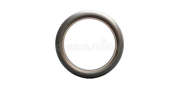 Circular Metallic Ring with Gradient Finish. Symbolizes Unity and ...