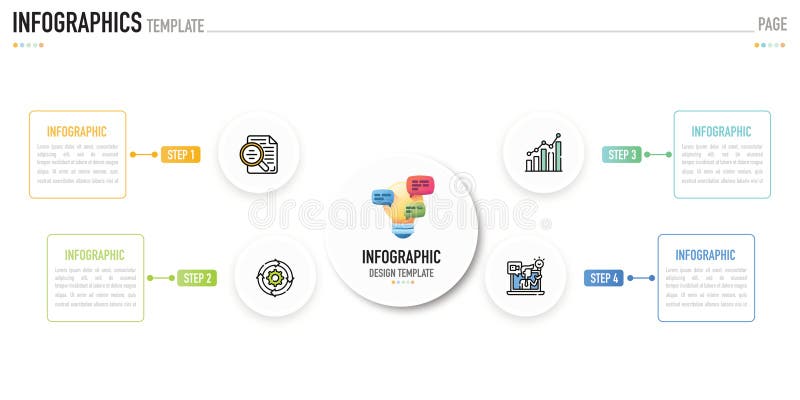 Circular Infographic for Business Presentation Stock Vector ...