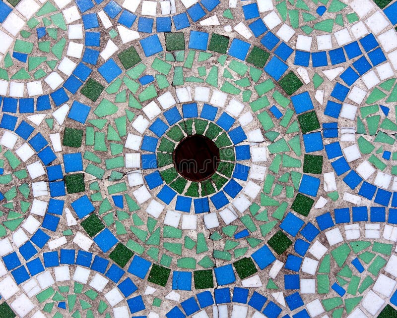 Circular Mosaic stock photo. Image of abstract, blue - 46835142