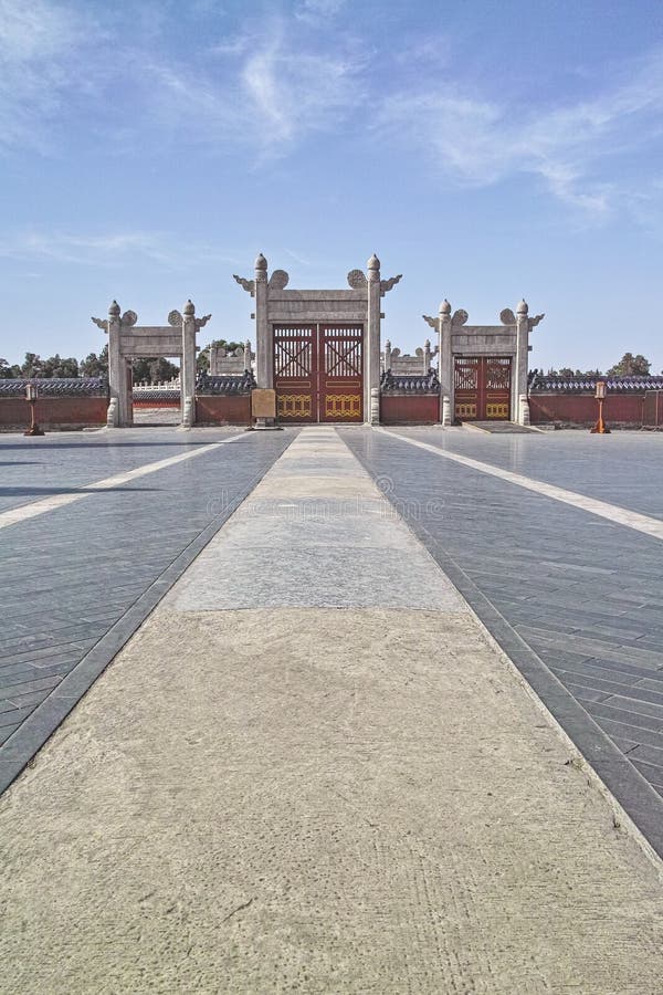 Circular Mound in Temple of Heaven Stock Image - Image of beijing ...