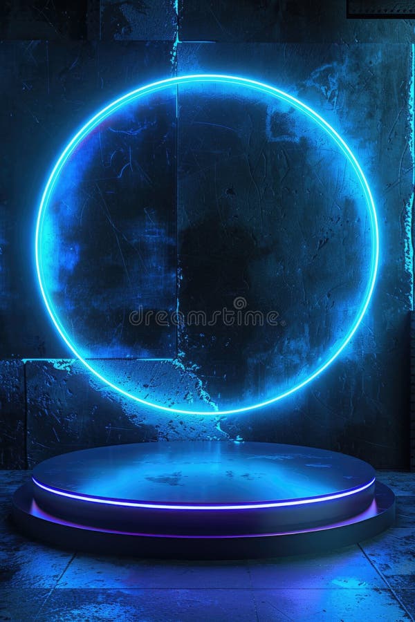 Single Neon Light Illuminates Dark Room Stock Photos - Free & Royalty ...