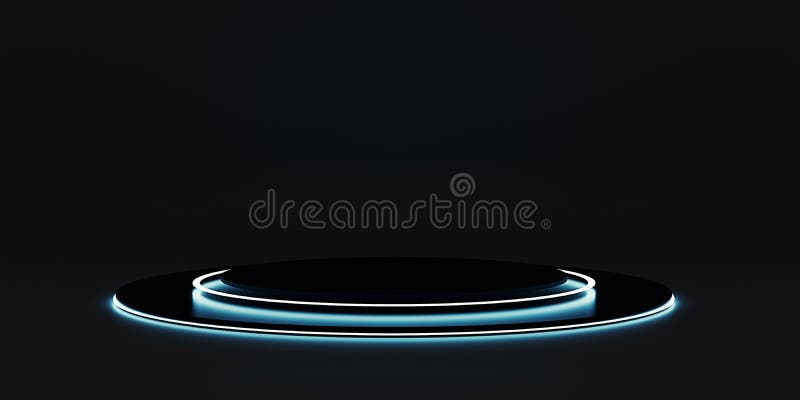 Circular Neon Light Podium Laser Light and Circular Neon Light Circular ...