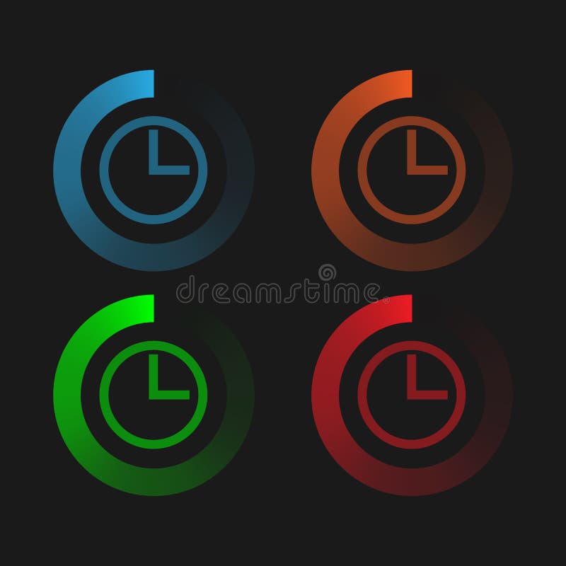 Loading bar color gradient stock illustration. Illustration of loading ...