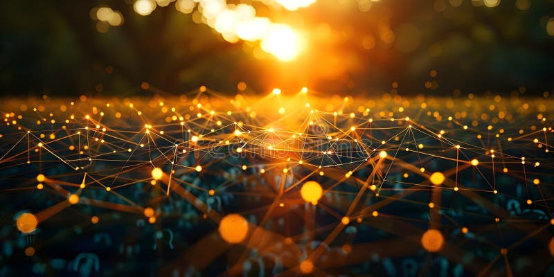 Circular Network Symbolizes Connection and Reflection Reminiscent of ...