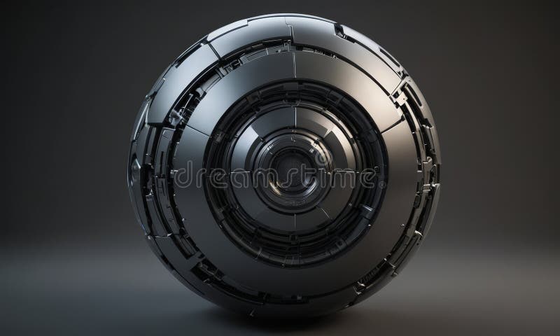 Circular Object with Metal Structure on it Stock Illustration ...