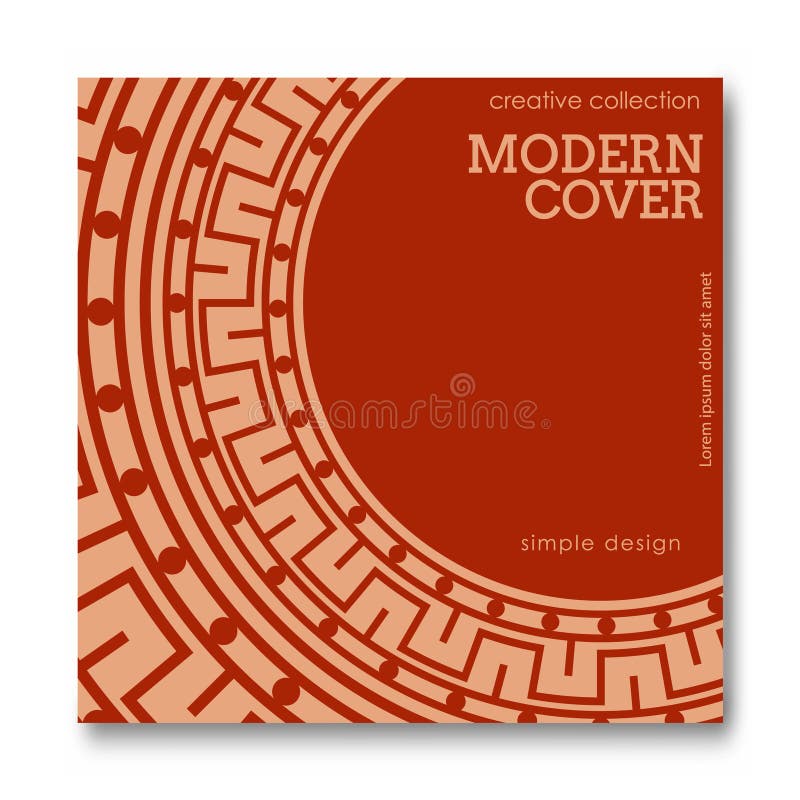 Circular Ornament. the Idea of a Banner, Brochure, Catalog, or Booklet ...