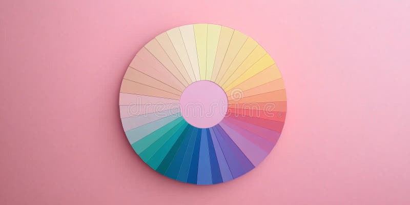 Circular Pastel Color Swatch Sampler for Design and Artwork Selection ...