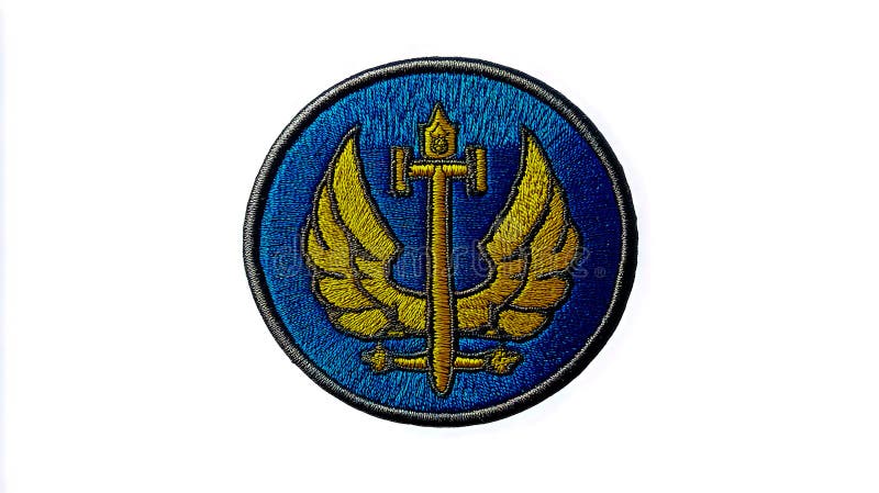 A Circular Patch Design Featuring the Ukrainian Coat of Arms, with ...